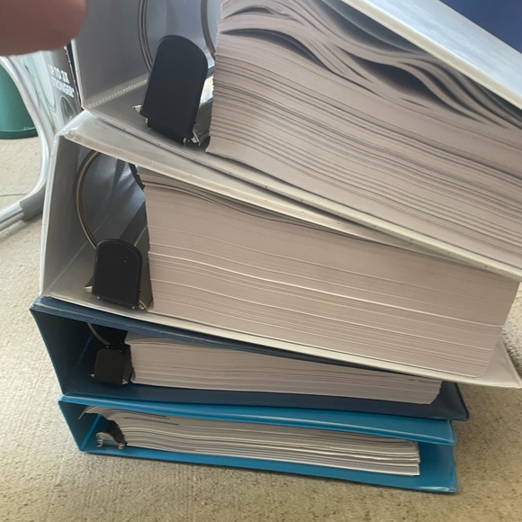 Office | 4 Available Lippincott Text Books In Binders For Nursing ...